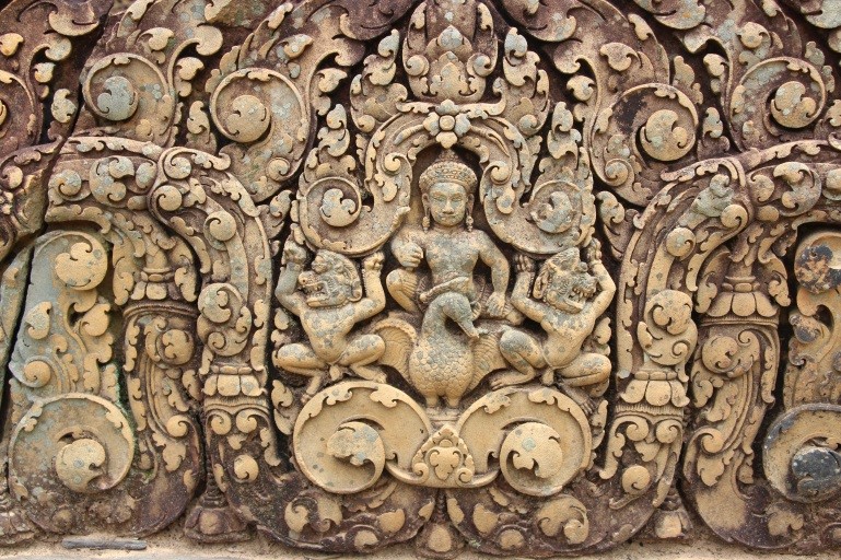 តួនាទីចម្លាក់តោនៅក្នុងសិល្បៈខ្មែរ | AMS Khmer Civilization